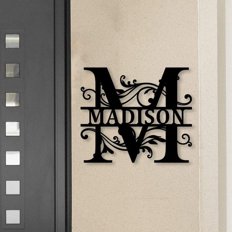 Personalized Metal Initial Name Signs,Family Name Sign,Custom Last Name ...