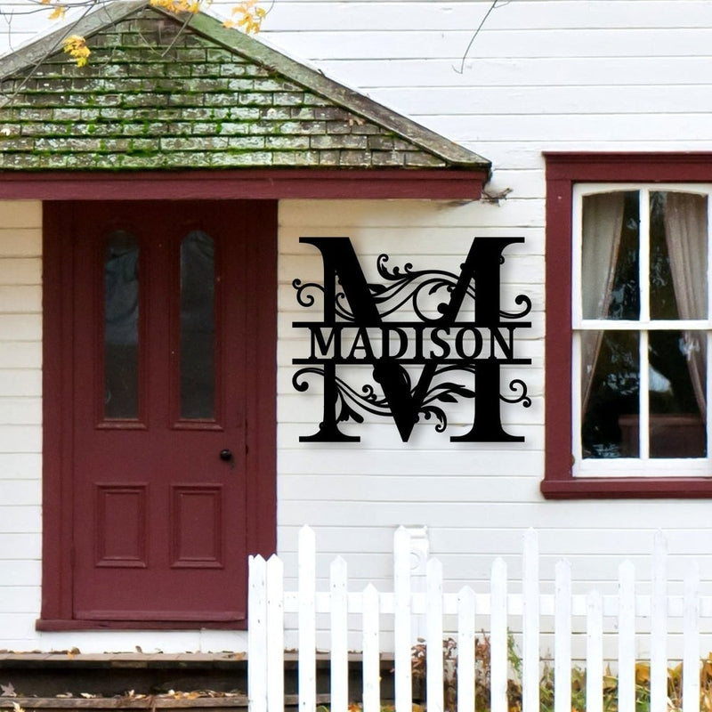 Personalized Metal Initial Name Signs,Family Name Sign,Custom Last Name ...